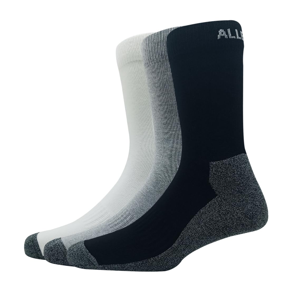 Allen Solly Men's Cotton Full Length Socks (Pack of 3) White, Light ...