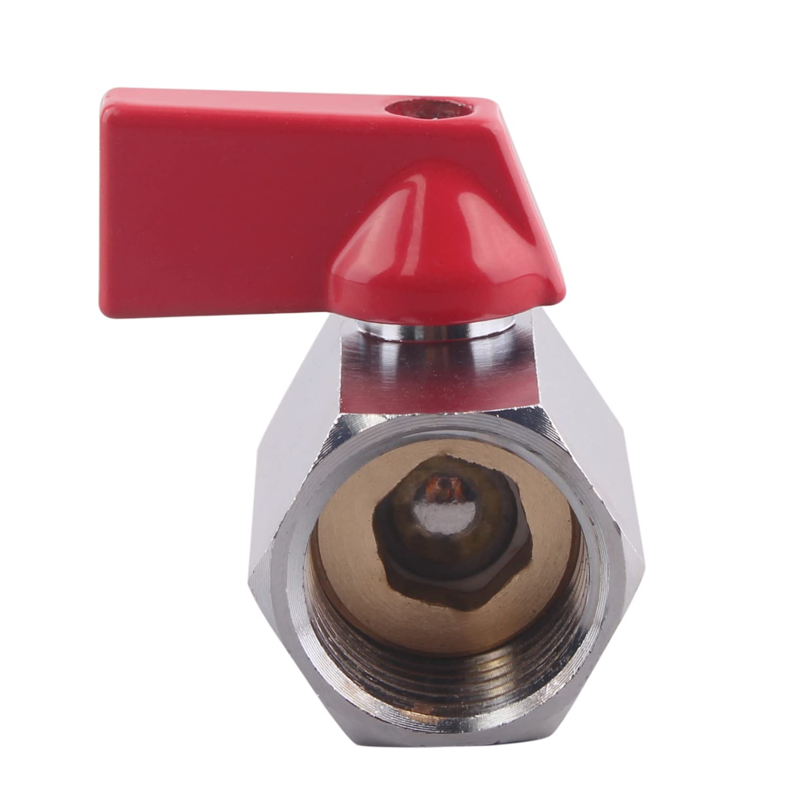 Snapklik.com : Brass Mini Ball Valve - 1/2" NPT Female X Male Thread ...