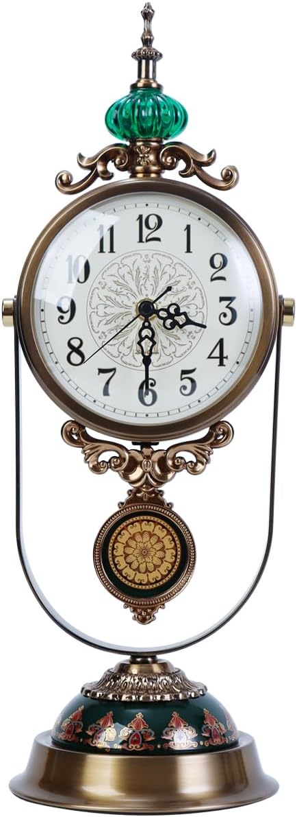 Amazon.com: SUCCJJ Mantel Clock for Living Room Decor Above Fireplace ...