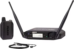 Amazon.com: Shure GLXD14+/93 Dual Band Pro Digital Wireless Microphone System for Interviews ...