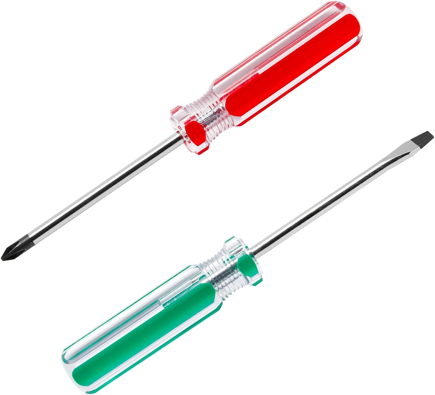 Rierdge 2 PCS Magnetic Screwdriver Set, 5mm Phillips and Flat Head Tips ...