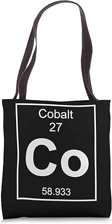 Amazon.com: Cobalt Element Costume Periodic Table Chemistry Fun Tote ...