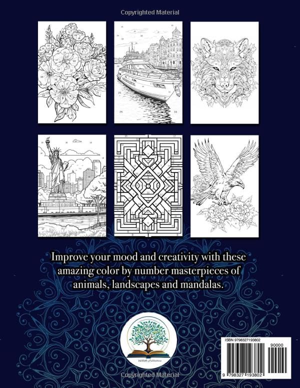 Snapklik.com : Stress Relieving Color By Numbers For Adults: Amazing ...