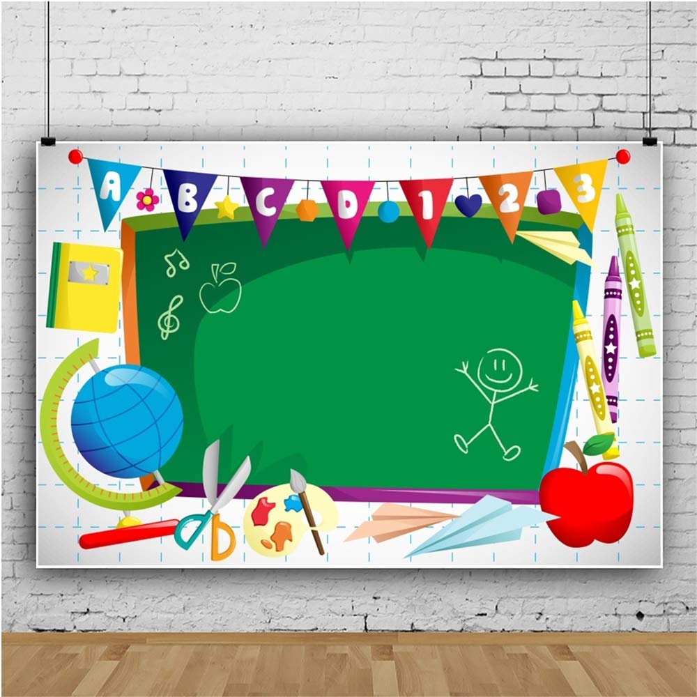 Buy Back to School Backdrop,5x3ft Online Class Photography Background ...