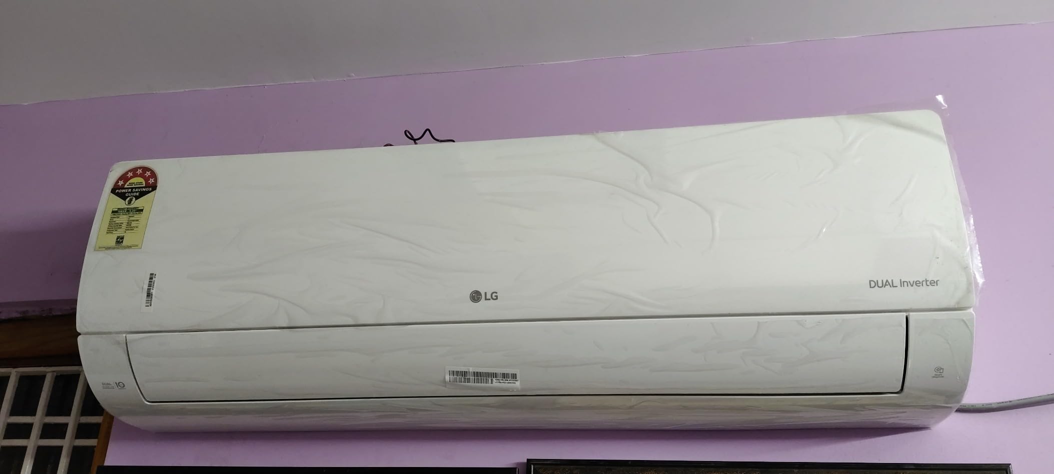 LG 1.5 Ton 5 Star DUAL Inverter Wi-Fi Split AC with Energy Manager (Copper, AI+ Convertible 6-in ...