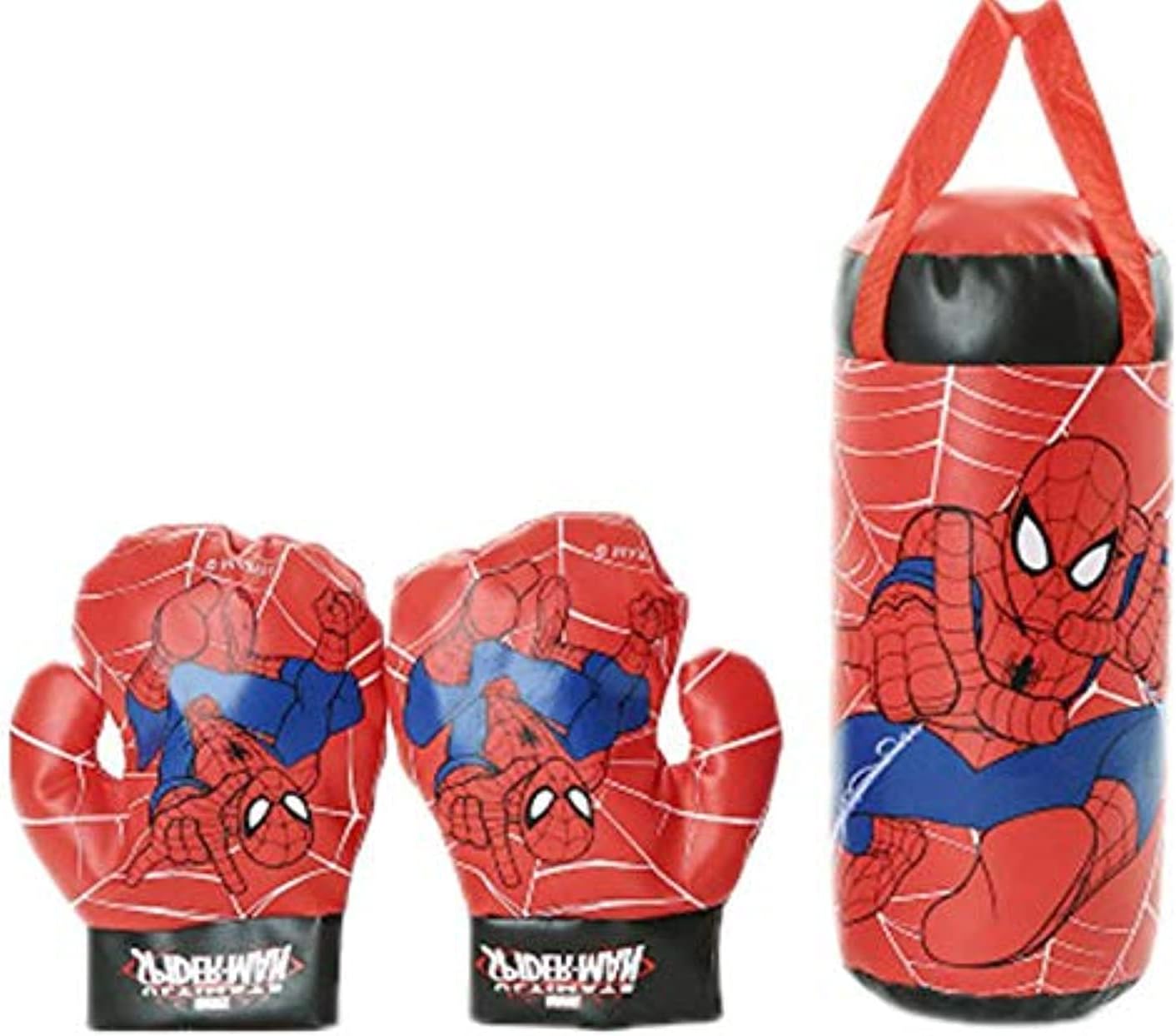 Marvel Spiderman Training Boxing Kit Gloves and Heavy Bag Bundle for ...