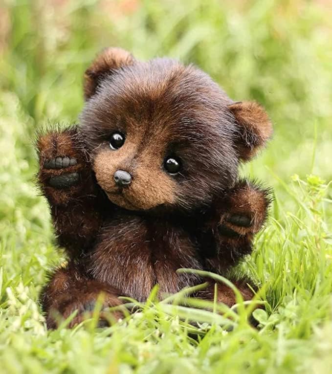 KINTAN Purely Handmade Plush Baby Bears – 2023 New Sparkling Big Eye ...