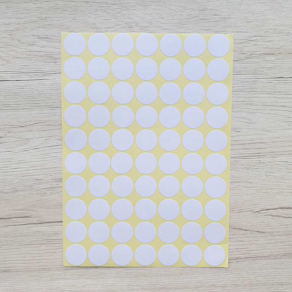 Snapklik.com : Yesallwas 1440 PCS Small Dot Stickers Round White 15 ...