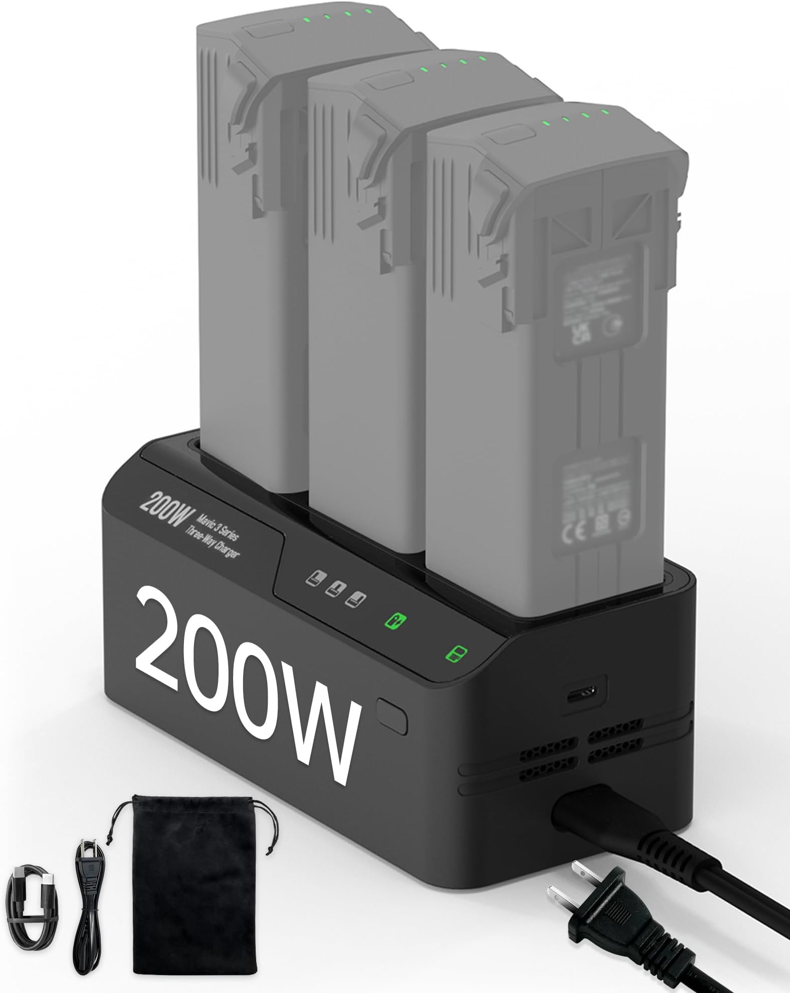 Amazon.com: Youetly 200W Battery Charging Hub for DJI Mavic 3 Series, 3 ...