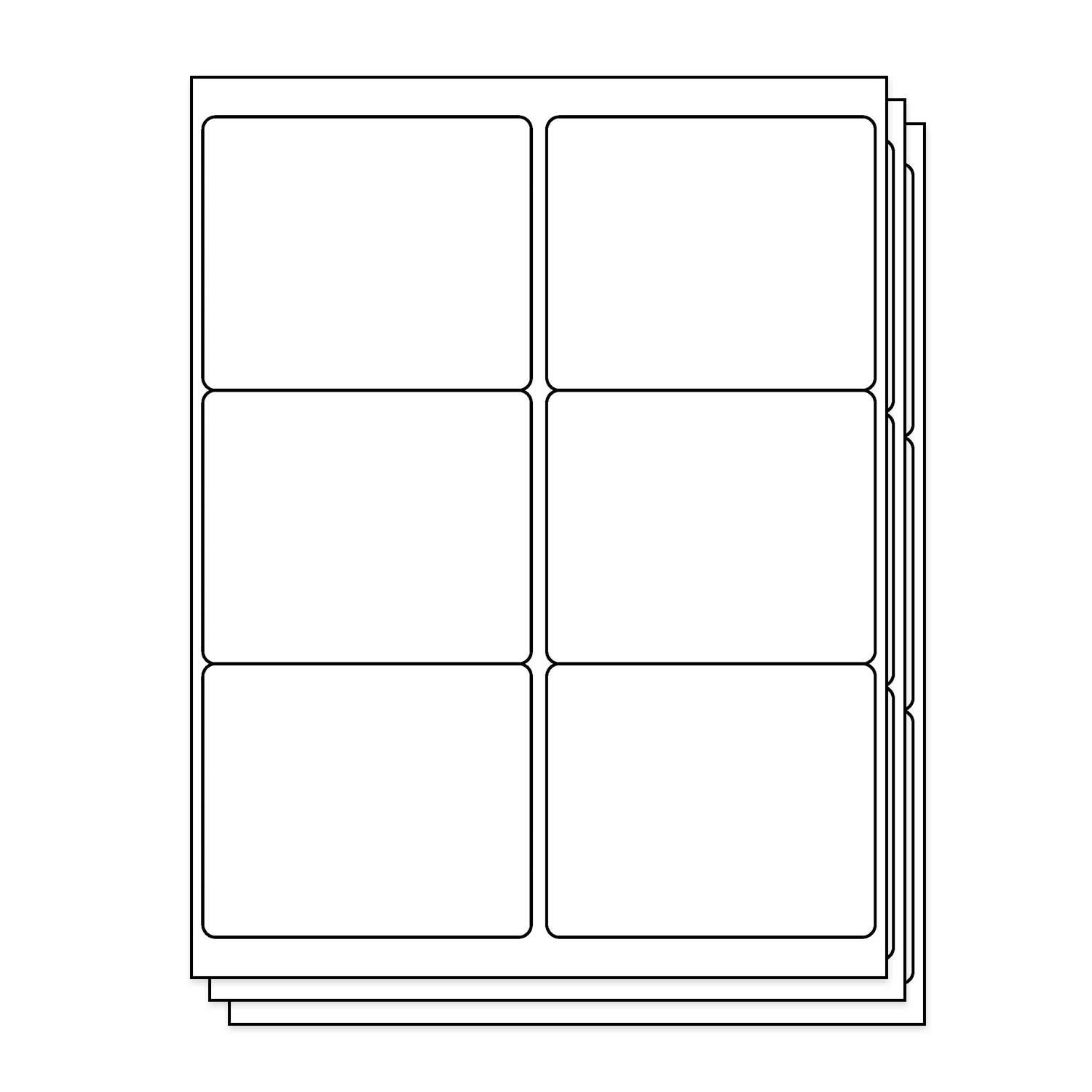 Amazon.com : 3-1/3 x 4 inch Shipping & Beer Labels 6 per sheet, 900 ...