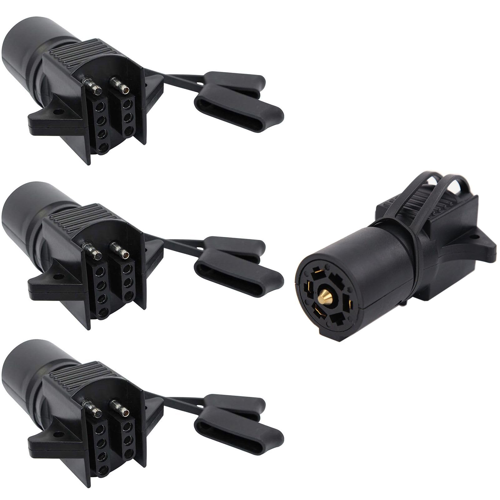 Snapklik.com : NEW SUN 7 Pin To 4 Pin And 5 Pin Trailer Light Adapter