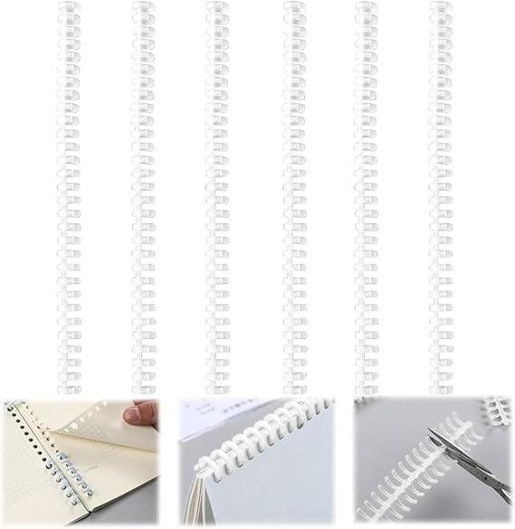 Amazon.co.jp: ルーズリーフ バインダー 事務用品 ルーズリーフ リング ルーズリーフ用30穴リング（6個入り）A4/B5/A5サイズ用 リング径12mm 穴間隔9.5mm ...