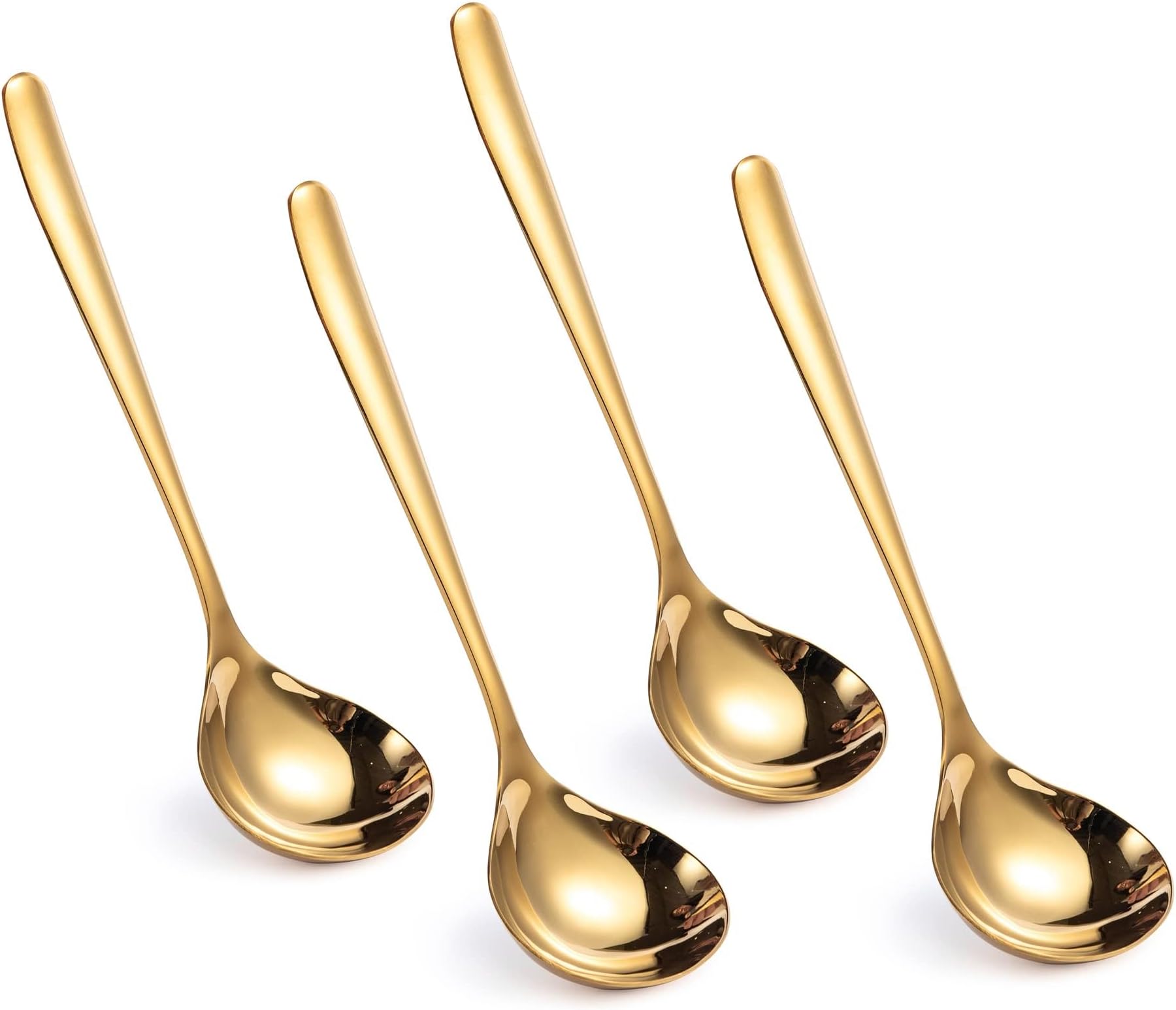 Amazon.com: Elesunory 4 Piece 1 oz Gold Small Ladle, 8 Inch 304 ...