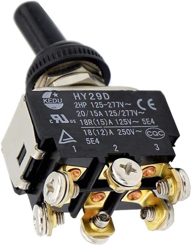 Amazon.com: Heavy Duty Bat Handle Momentary Toggle Switch - DPDT / (On ...