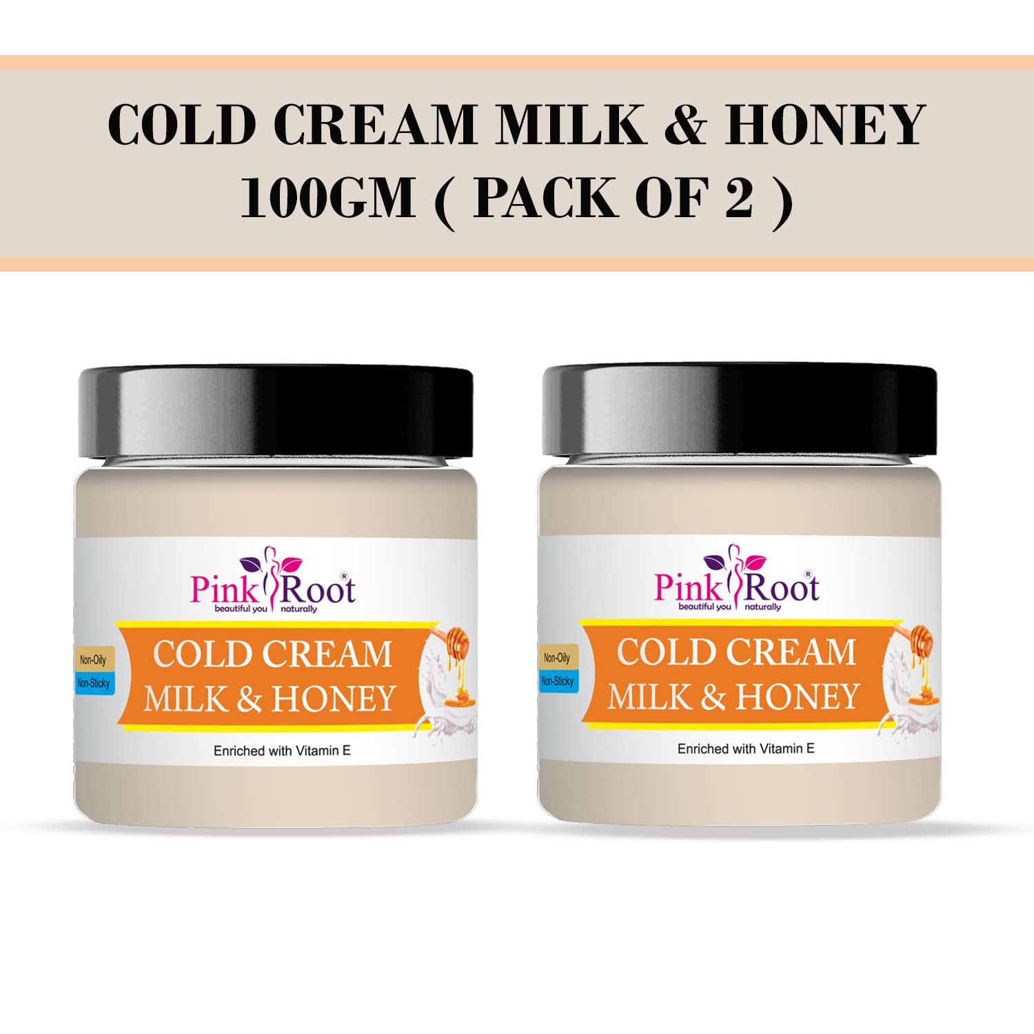 Pink Root Milk & Honey Cold Cream 100 ml (Pack of 2) : Amazon.in: Beauty