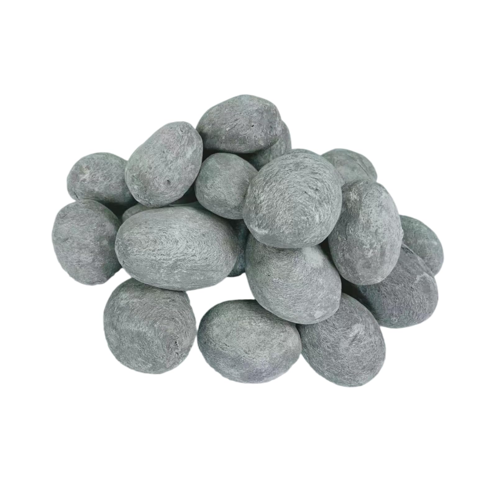 Amazon.com : Grey Gas Logs Ceramic Pebbles,24PCS Gas Fireplace Logs ...