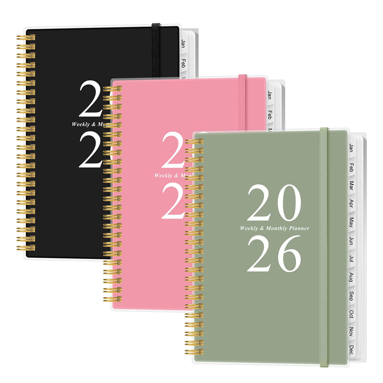 Spiral Bound Monthly Calendar Spiral Softcover Planner – POPRUN