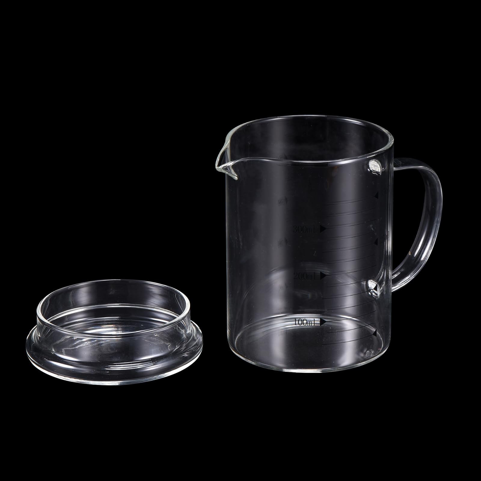PATIKIL 350ml Glass Measuring Cup, 3.3 Borosilicate Glass Graduated ...