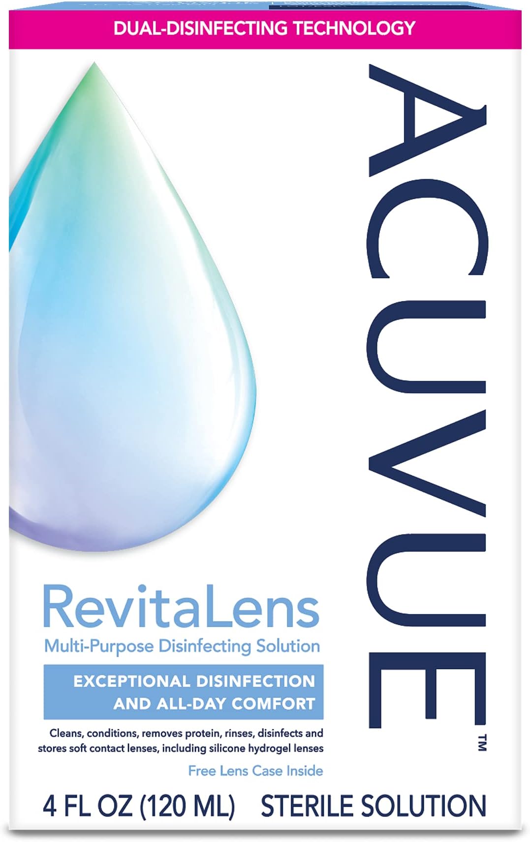 Amazon.com: ACUVUE® RevitaLens Multi-Purpose Disinfecting Solution, 10 ...