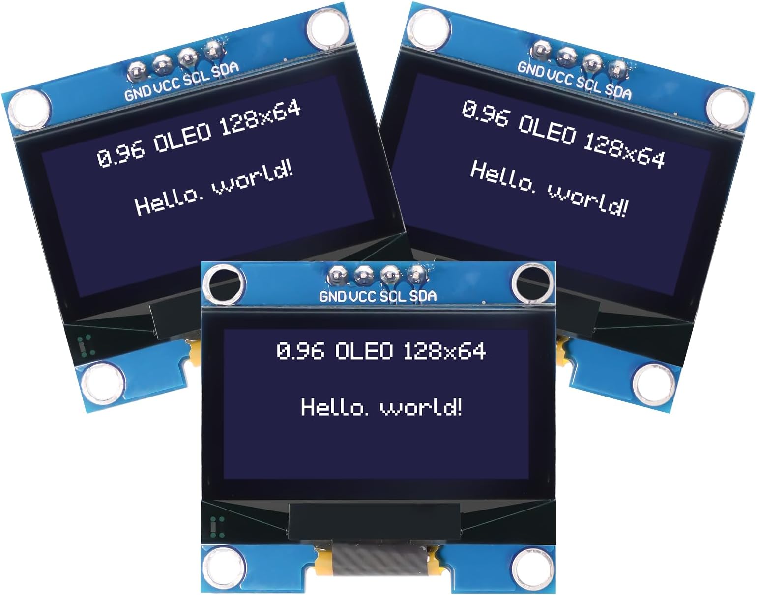 0.96 pollici OLED Display I2C Modulo Binghe 3 pezzi OLED Display I2C IIC Module, OLED Display ...