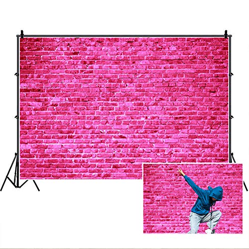 Pink Brick Wall Backdrop Yeele 7x5ft Vinyl Brick With Wood | Desertcart ...