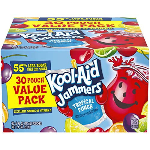 Kool-Aid Jammers Tropical Punch Zero Sugar Artificially Flavored Kids ...