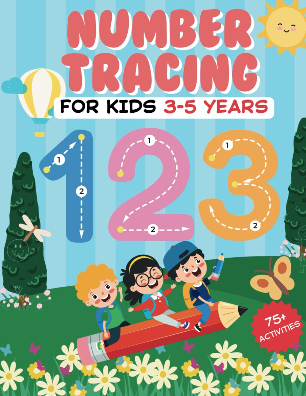Buy Number Tracing for Kids Ages 3-5: Learn Pencil Control, Line ...