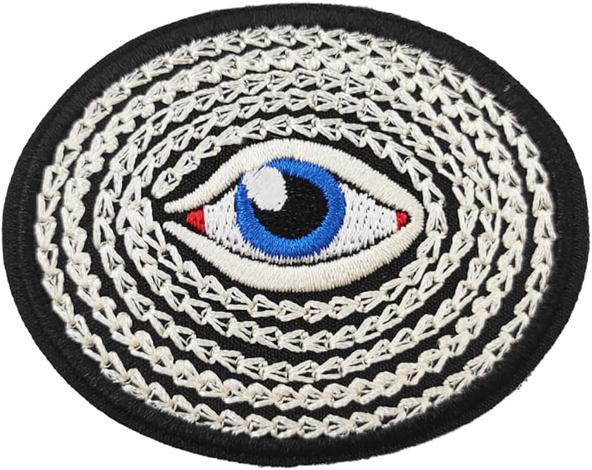 Amazon.com: All Seeing Eye Mystic Magic Eye Embroidered Iron on Patch ...