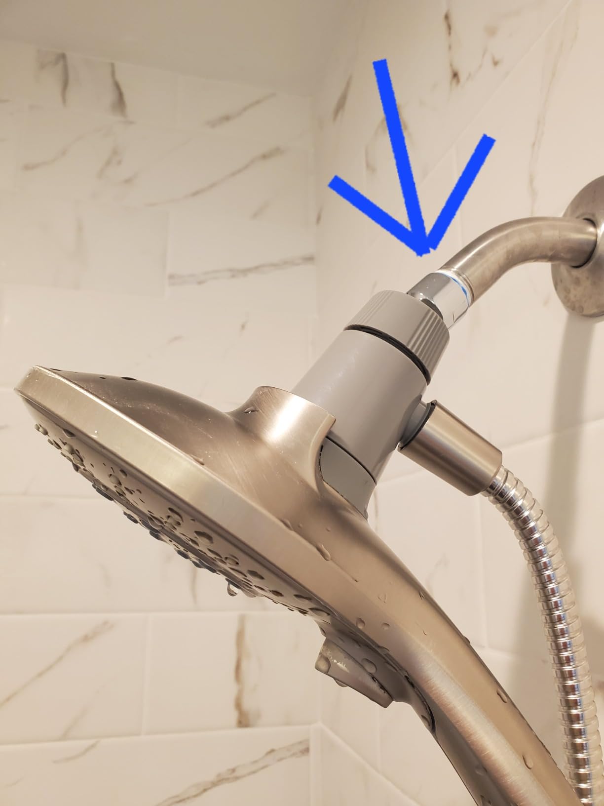 LASCO 08-2465 1/2-Inch Iron Pipe Shower Arm Ball Adapter, Chrome Plated ...