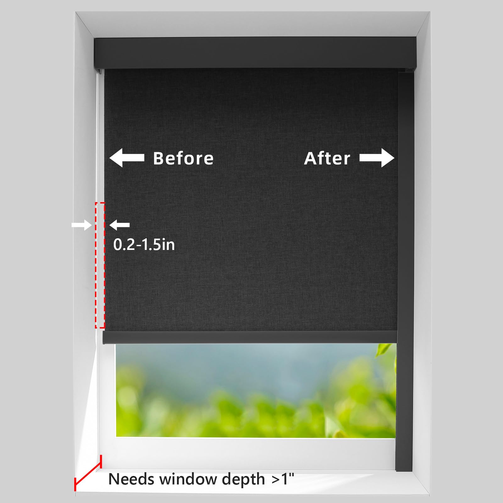 Snapklik.com : ZSTARR U Channel 100% Blackout Light Blockers Aluminium ...