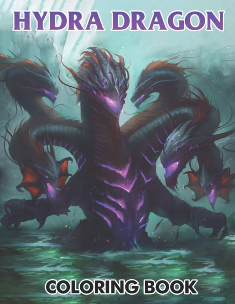 Hydra Dragon Coloring Pages The Hydra Dragon By Echosdusk On