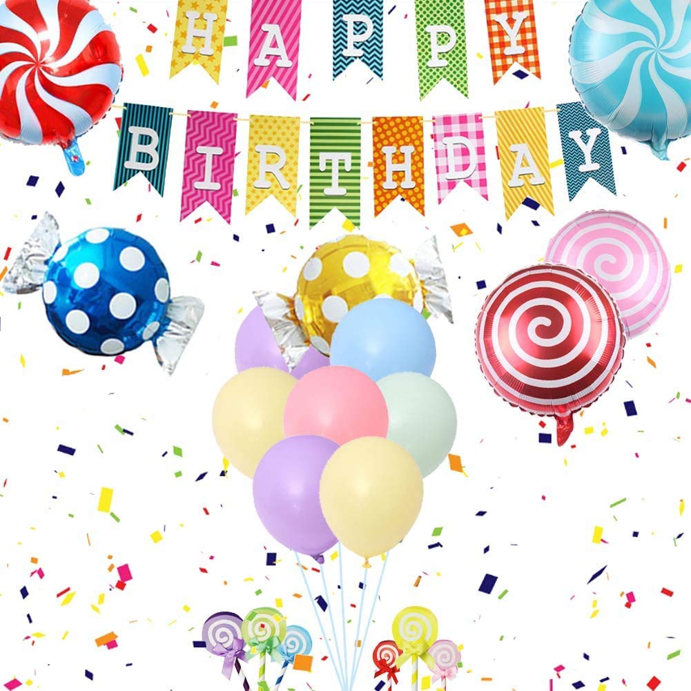 Candyland Party Decorations - Candyland Party Supplies Pack, Includes ...