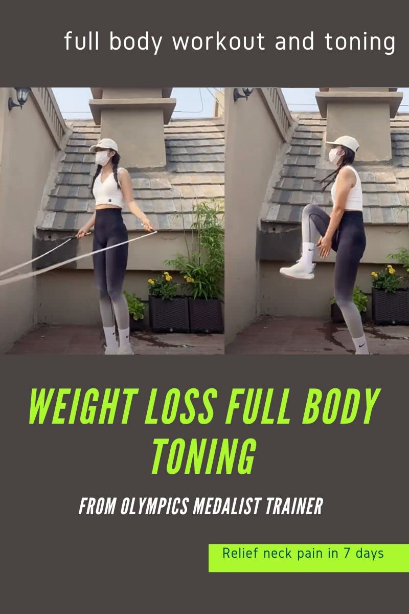 Amazon.co.jp: 6 Skipping Exercises To Lose Weight Fast | Jump Rope Exercises (With a Jump Rope ...