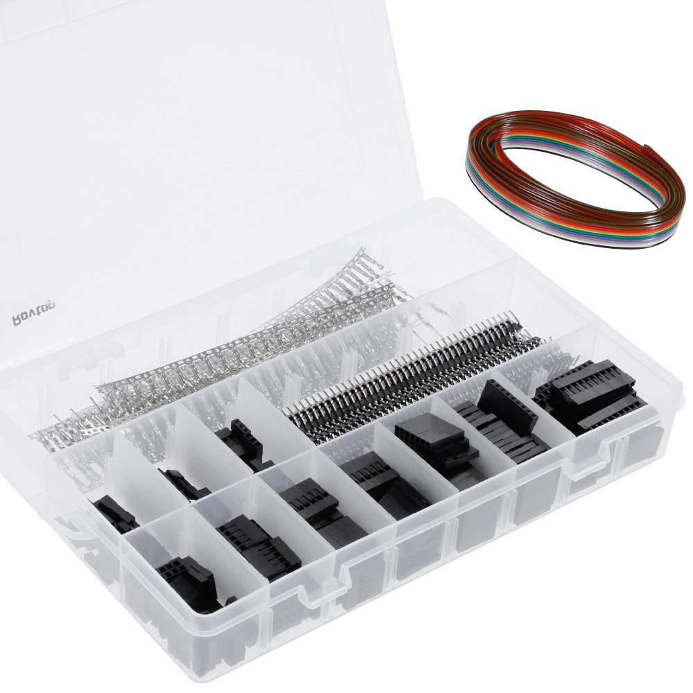 Amazon.com: Rovtop 640 Pcs Dupont Connector Housing Female, Dupont Male ...