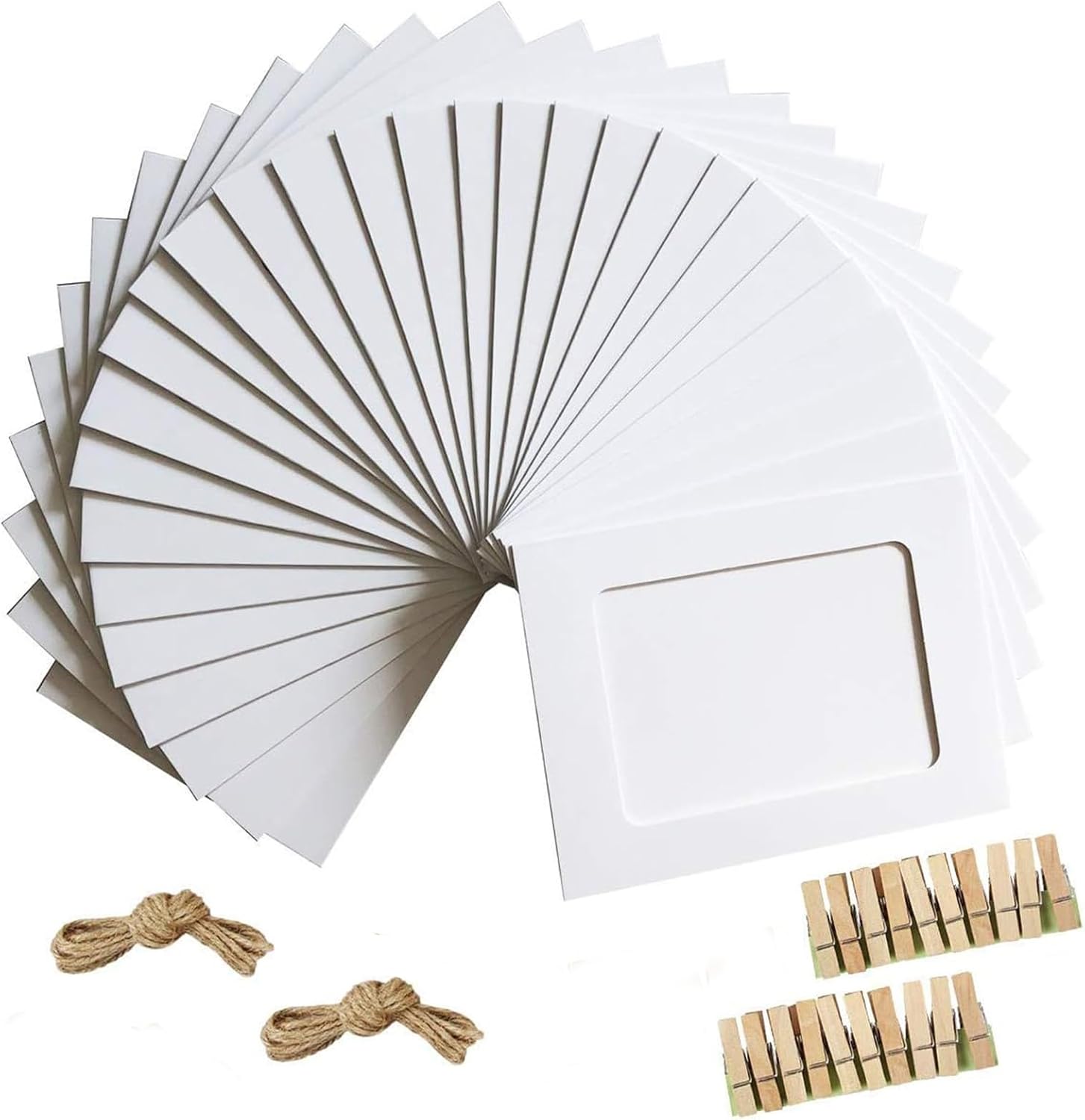 GZCXQ 20 Pack Paper Photo Frames 10x15 Cm Paper Picture Frame with ...