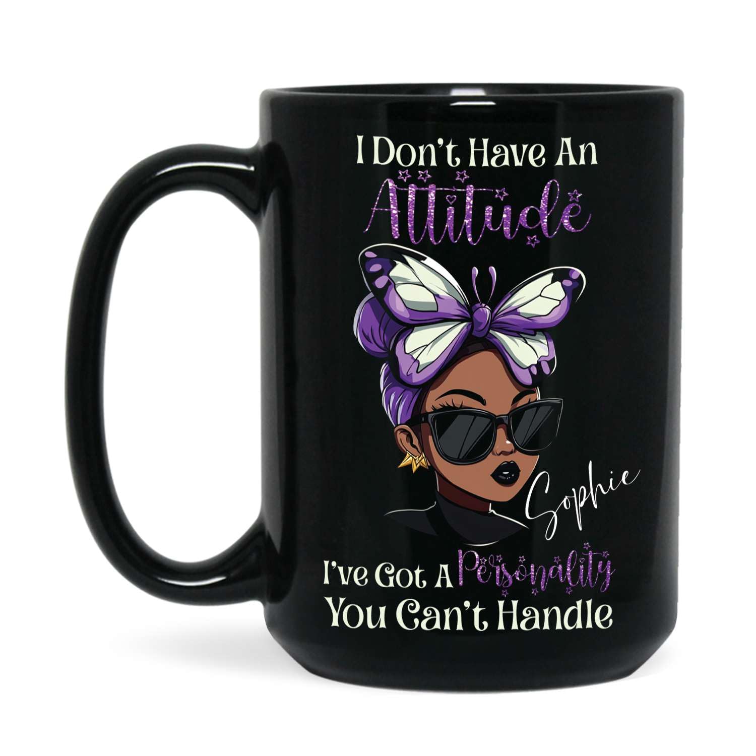 Amazon.com: Personalized Black Women Mug, Gift For Sister, Custom Name ...