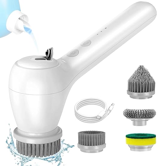 Amazon.com: Electric Spin Scrubber, Cordless Electric Cleaning Brush ...