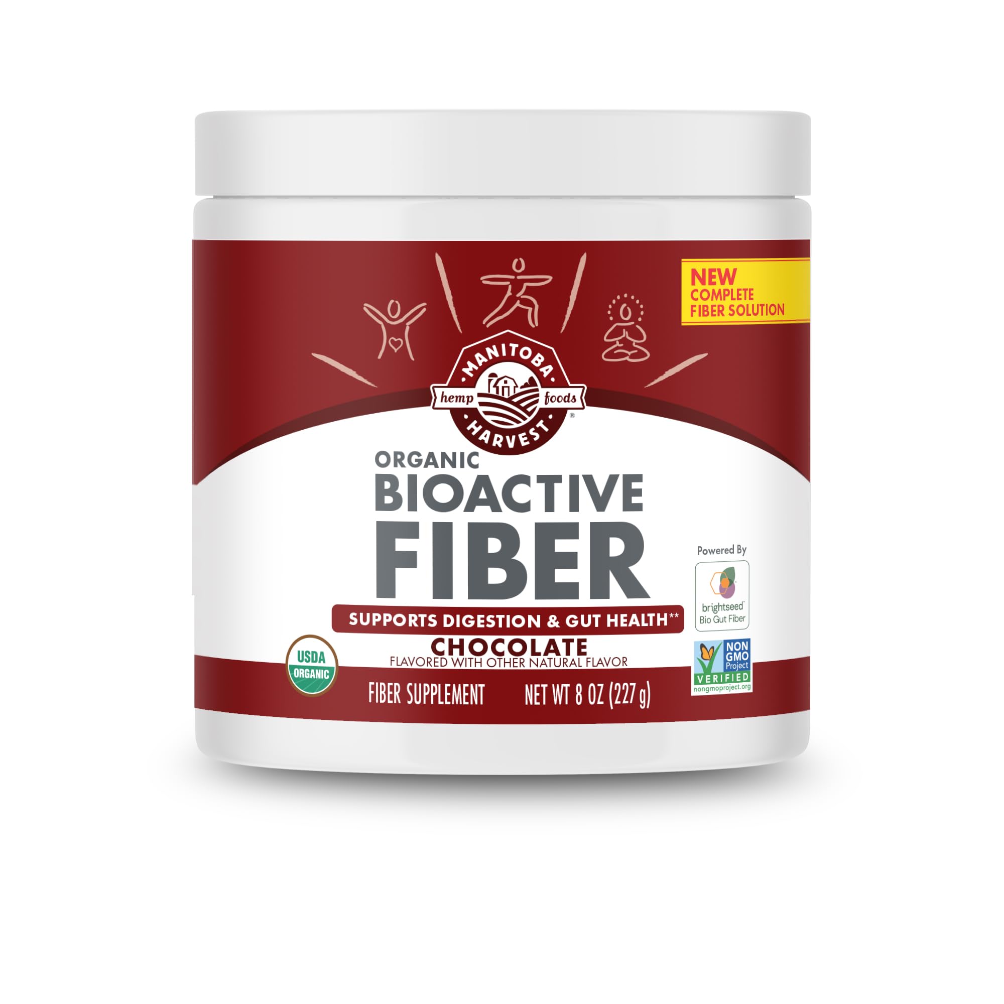 Amazon.com: Manitoba Harvest Organic BioActive Fiber Supplement with 7g ...