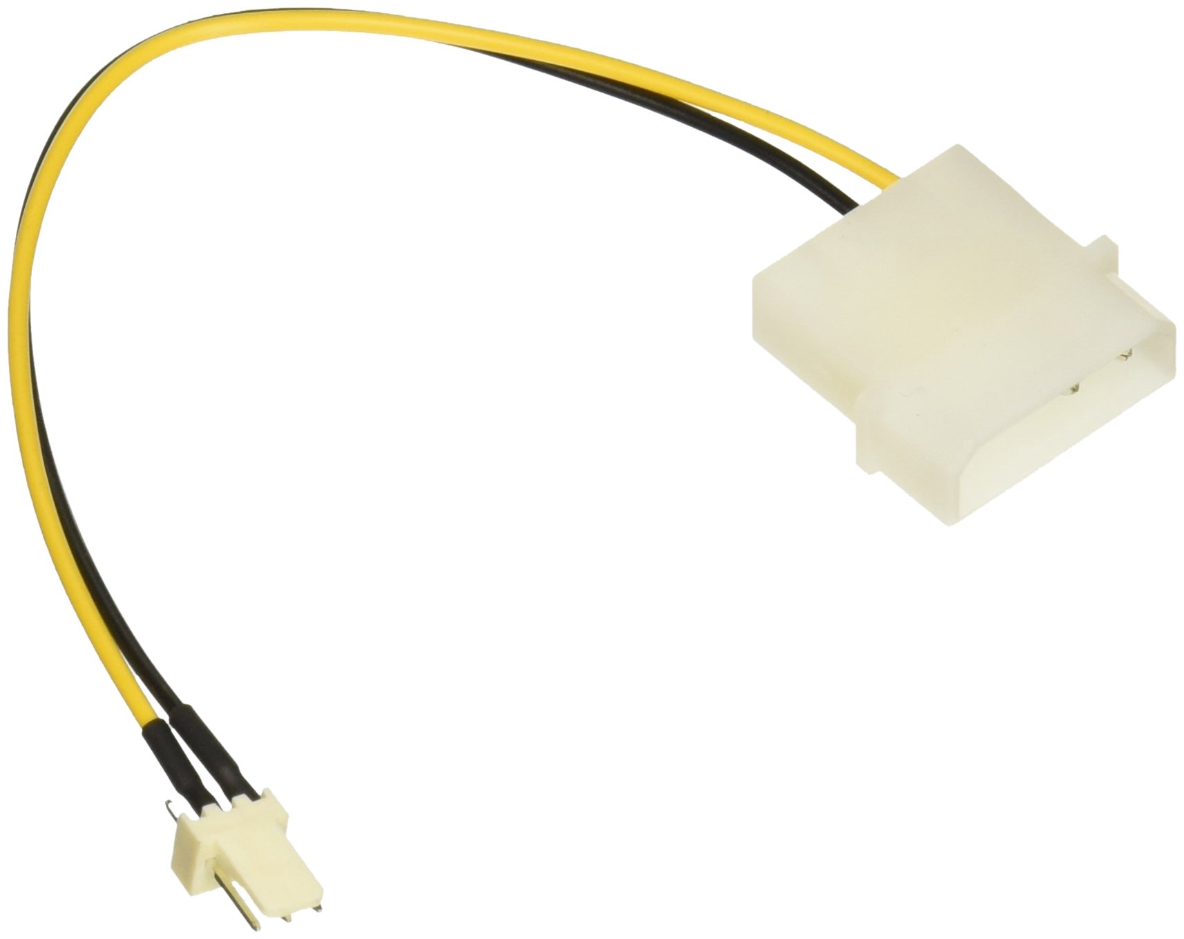 Snapklik.com : C2G 27077 3-Pin Fan To 4-Pin Power Adapter Cable