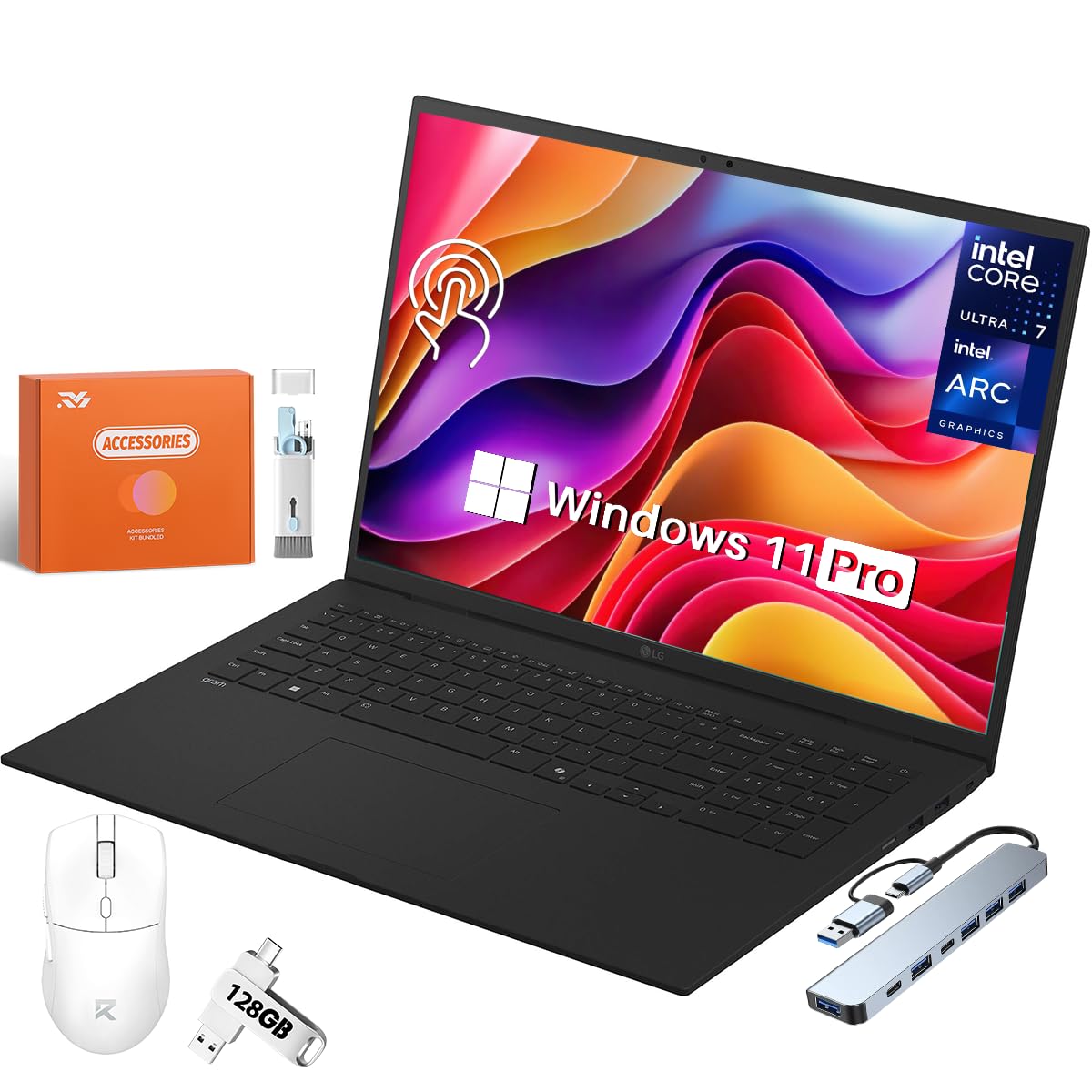 Snapklik.com : LG Gram 17 Touchscreen Laptop, Intel Ultra 7 258V