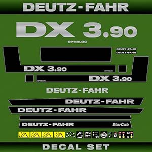 Amazon.fr : Deutz Fahr DX 3.90 Optiblock Starcab Lot de stickers de ...