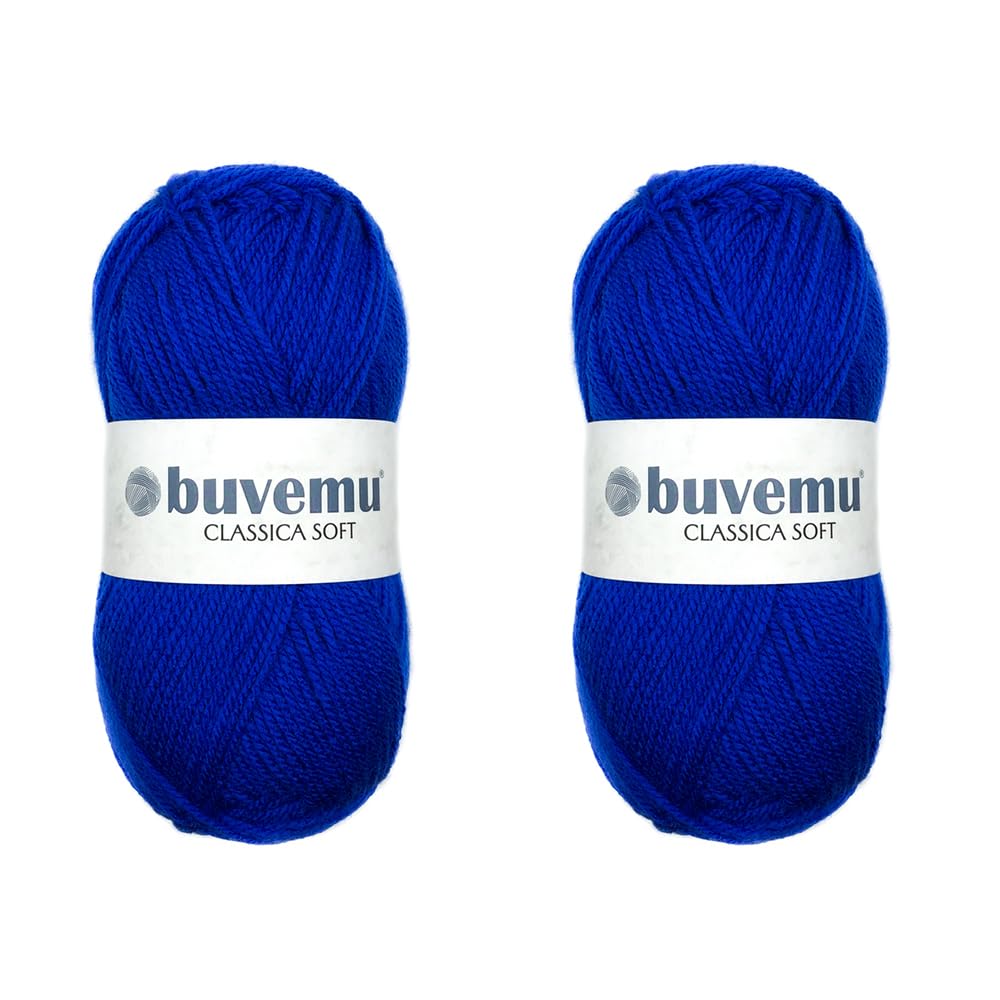 Amazon.com: Buvemu Classica Soft Acrylic Medium (Worsted) Yarn for ...