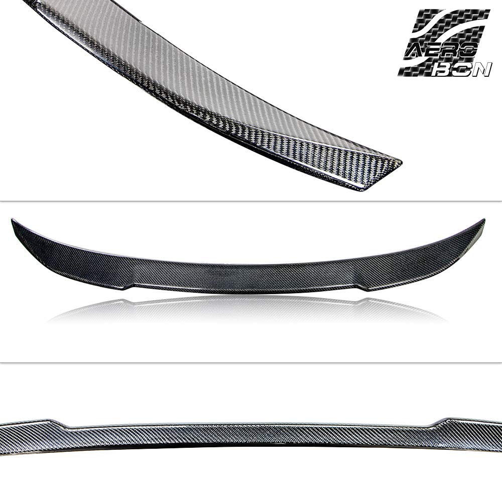 Snapklik.com : AeroBon Real Carbon Fiber Trunk Spoiler Compatible