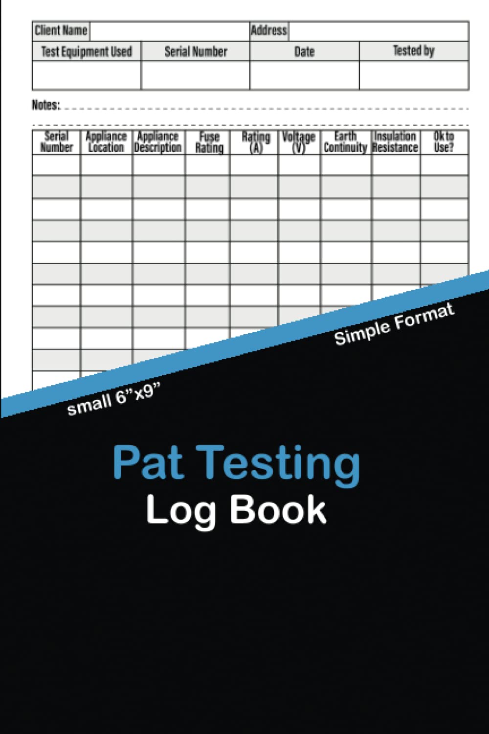 Pat Testing Log Book: Testing Of Electrical Equipment For Schools ...