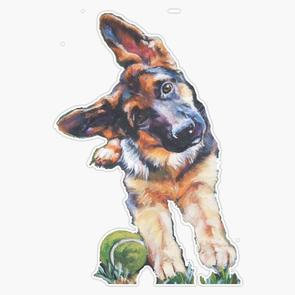 Amazon.com: AK Wall Art German Shepherd - Vinyl Decal - Car Truck ...