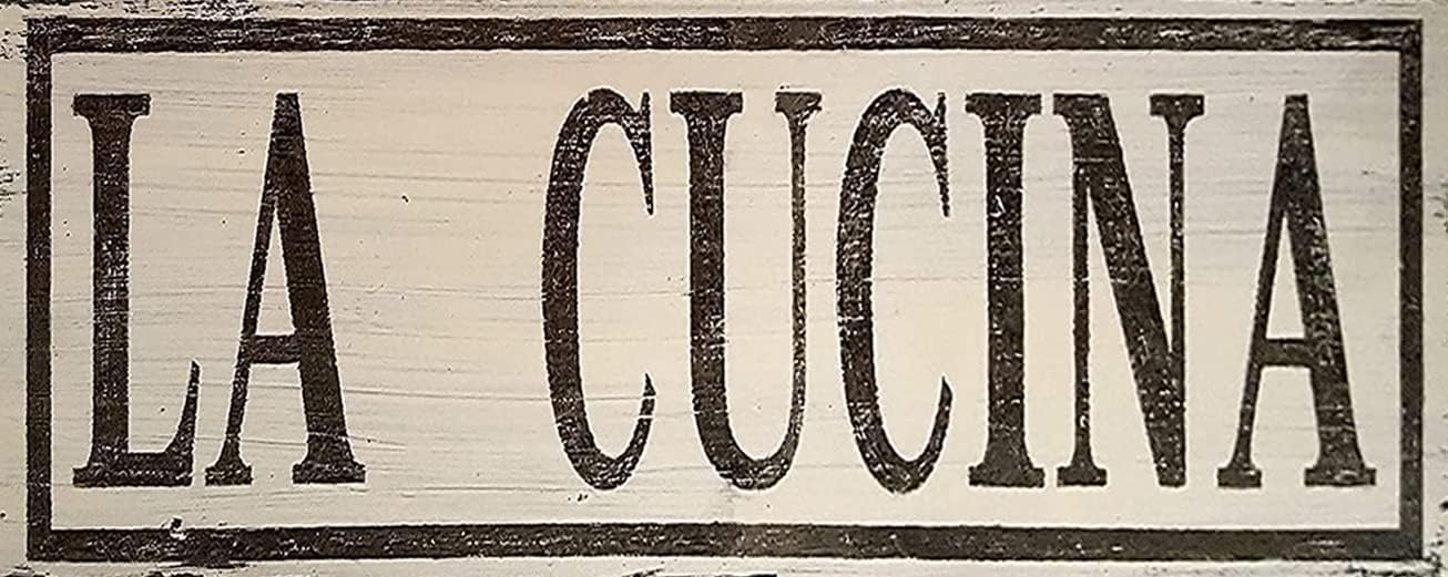 Amazon.com: La Cucina Italian Kitchen Sign Tuscany Decor Farmhouse ...