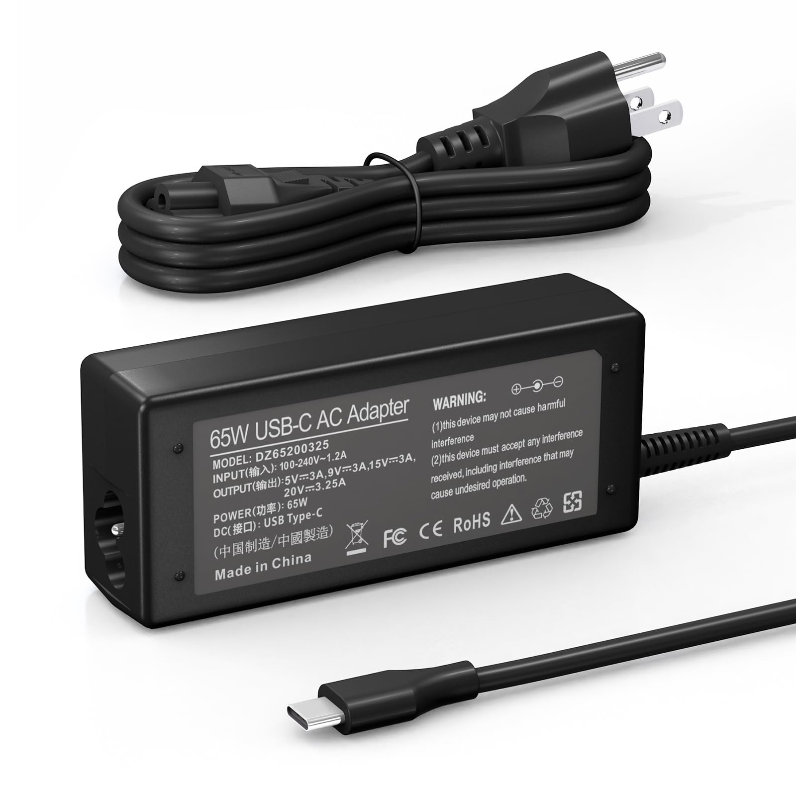 Amazon.com: 65W 45W USB C Chromebook Charger for HP, Dell, Lenovo ...