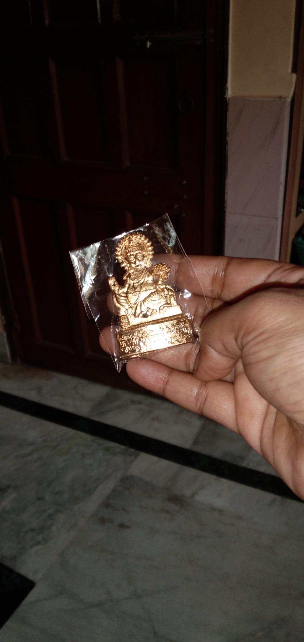 Buy ANKITA GEMSTONES Gold Plated Metal Lord KUBER KUBERA VAISRAVANA ...