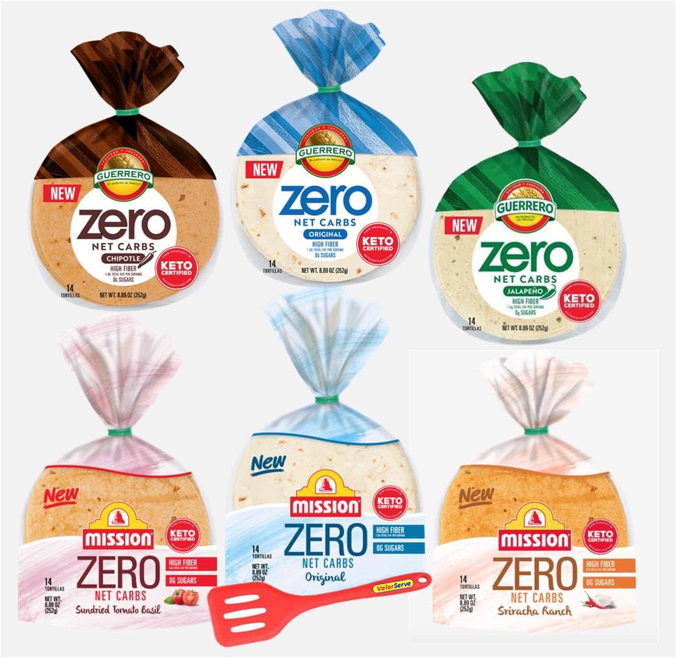 Amazon.com: Mission Guerrero Zero Carb Tortillas - 0g Net Carbs - Keto ...