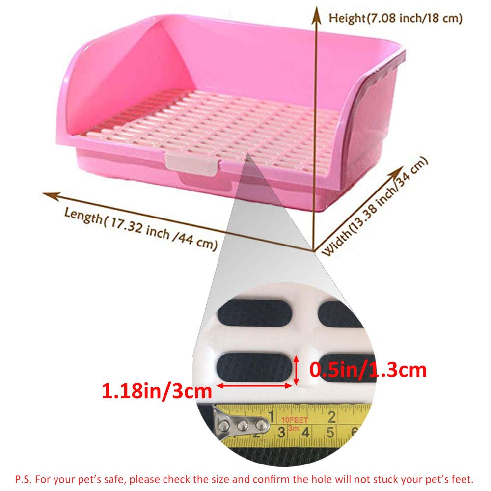 Oncpcare Super Large Rabbit Litter Box, Small Animal Restroom Square ...